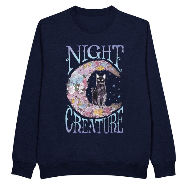Night Creature Premium Unisex Crewneck Sweatshirt - Spirit Nest